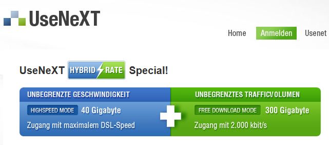 UseNeXT: 40 GB Highspeed Volumen geschenkt - E-Commerce - Netz-Trends