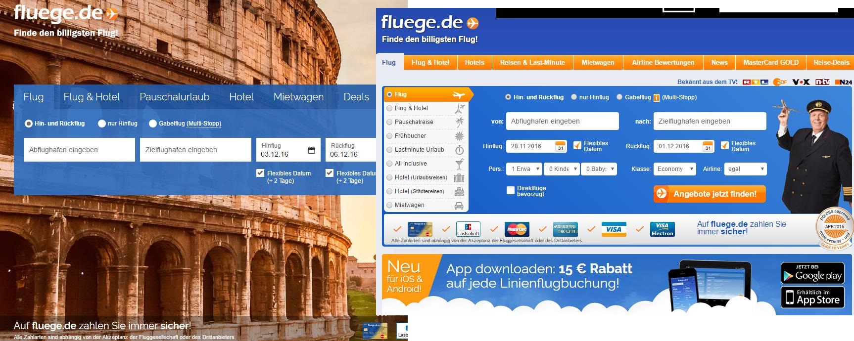 Unister: Fluege.de mit Relaunch nicht mehr wiederzuerkennen - E ...